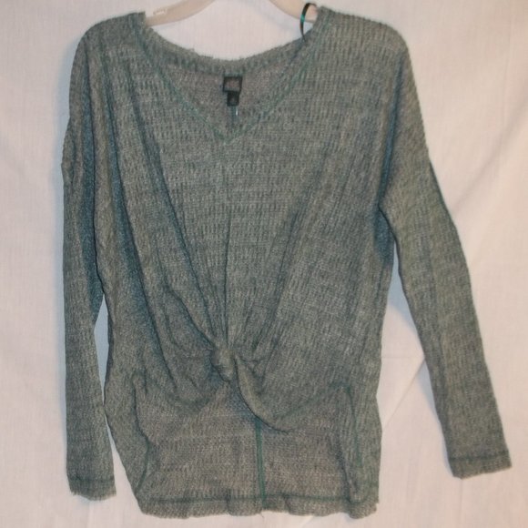 wild fable | Tops | Wild Fable Waffle Knit Knot Front Top Teal Green ...
